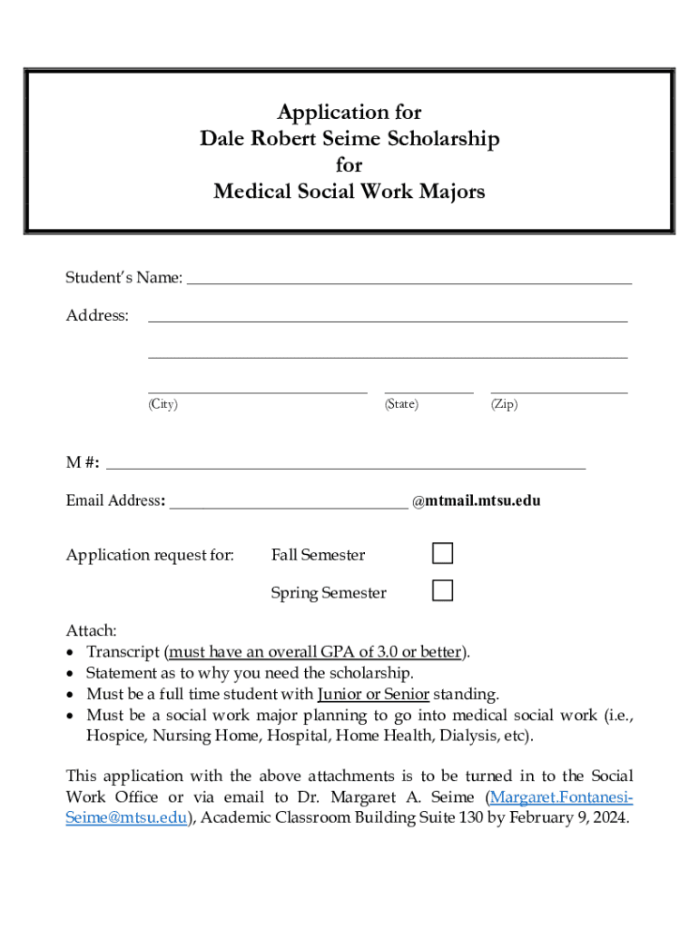 Fillable Online police mtsu Department of Social WorkMiddle Tennessee ...