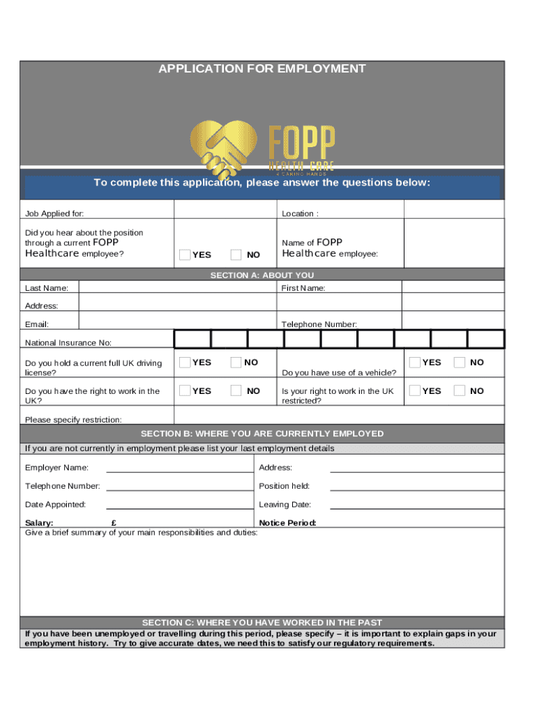 To complete this application, please answer the questions below: Doc ...