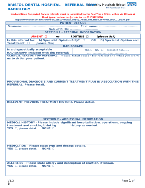 Extraction of Wisdom Tooth Referral - Studylib Doc Template | pdfFiller