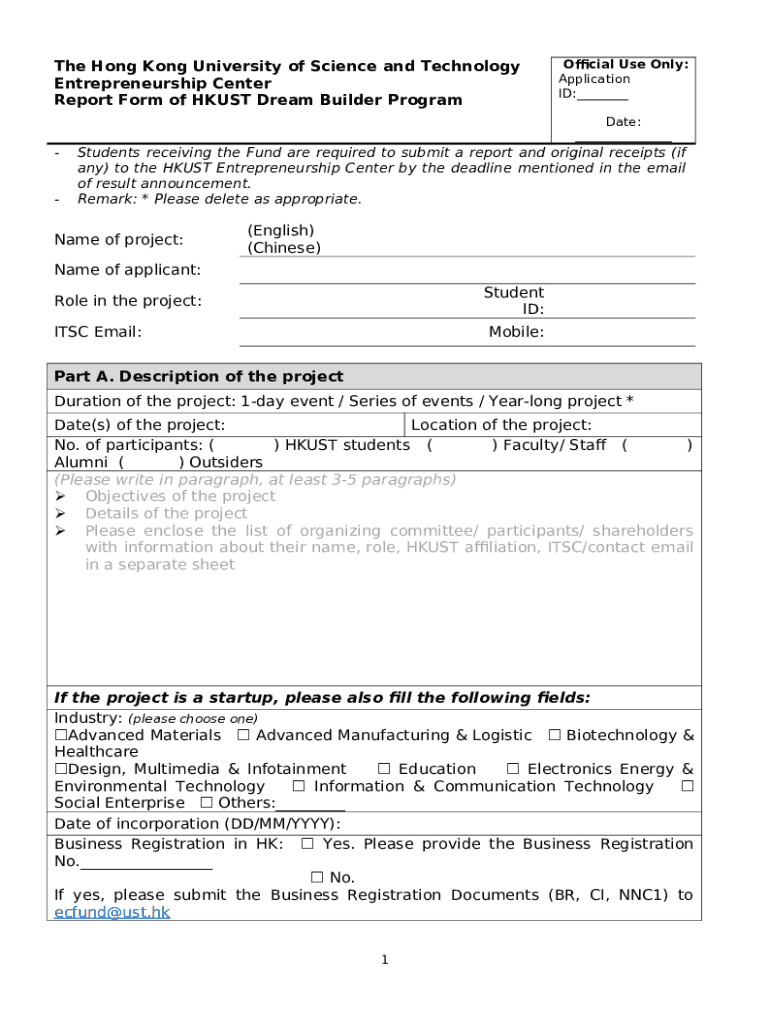 Dream Builder Incubation ProgramEntrepreneurship Center Doc Template ...