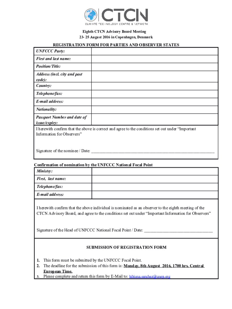 Becoming a UNFCCC delegate:what you need to know Doc Template | pdfFiller