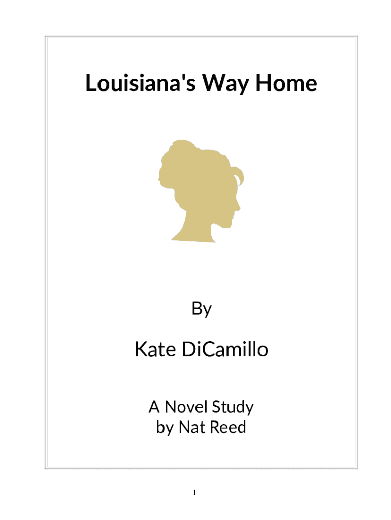 Fillable Online Louisiana's Way Home Novel Study Grades: 4-6 Fax Email ...