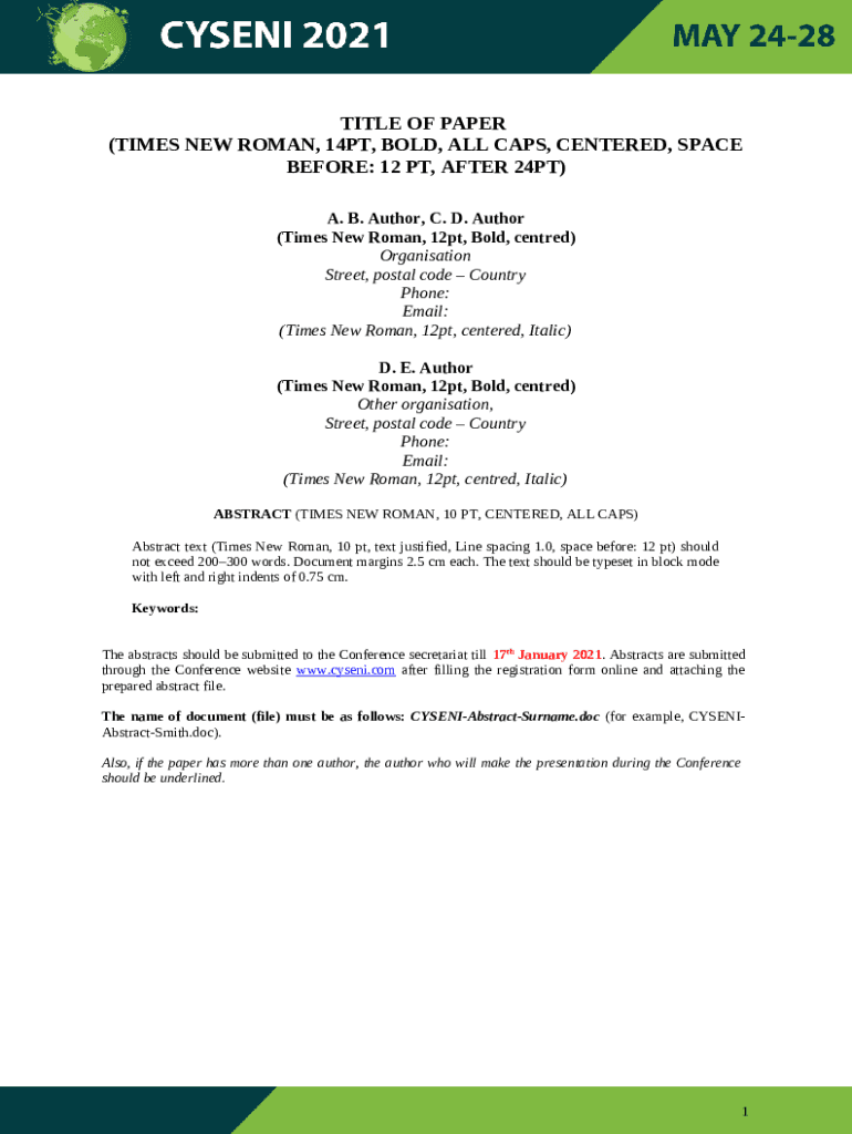 Title of the Paper (16pt Times New Roman, Bold, Centered Doc Template ...