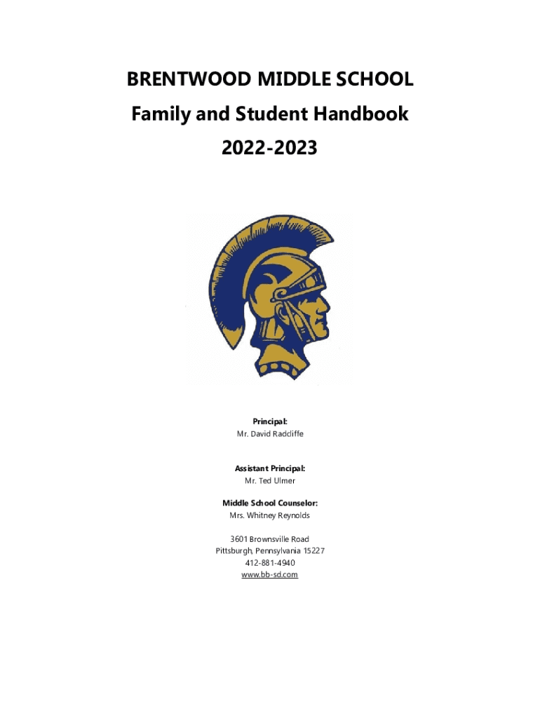 Fillable Online BRENTWOOD MIDDLE SCHOOL Family and Student ... Fax ...
