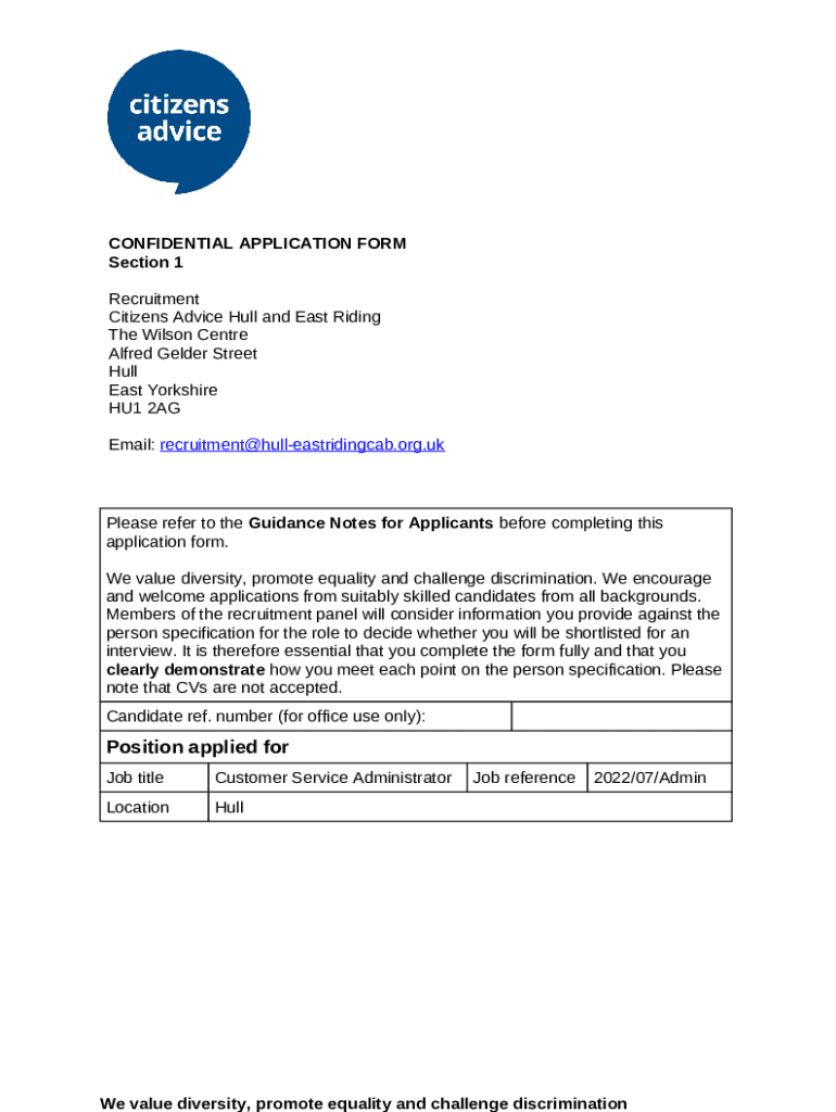 Hull and East Riding Citizens Advice - Hull Local Offer Doc Template ...