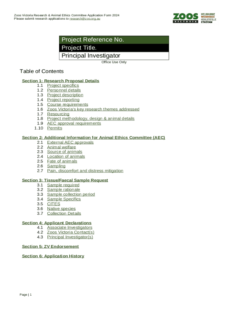 Section 1: Research Proposal Details Doc Template | pdfFiller