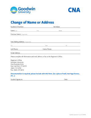 Fillable Online CNA-Duplicate--address-change-form.pdf Fax Email Print ...