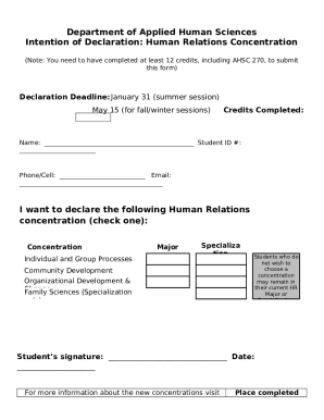 College of Health and Human Services - Academic Bulletins Doc Template ...