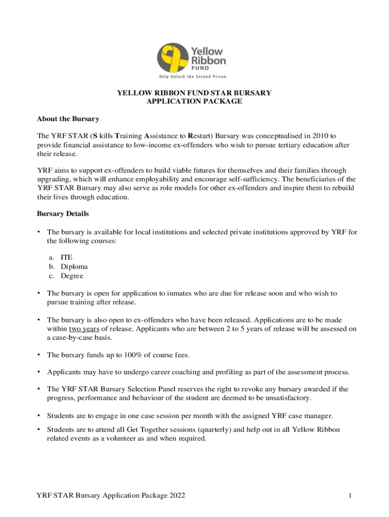 Fillable Online Yellow Ribbon Fund STAR Bursary Day of Appreciation Fax Email Print - pdfFiller