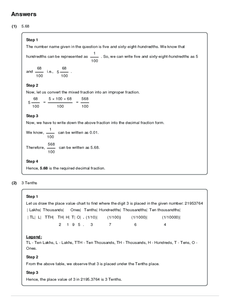 Fillable Online The number name given in the question is five and sixty ...