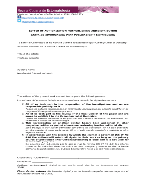 letter of authorization for publishing and distribution Doc Template ...