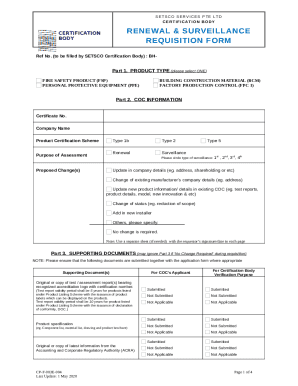 Application - FSP,BCM,PPE & FPC1 Doc Template | pdfFiller