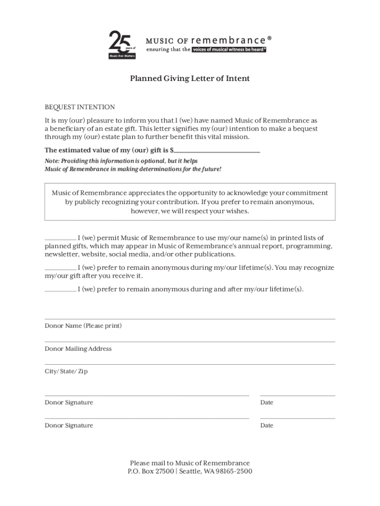 Fillable Online How Will You Leave Your Legacy? Fax Email Print - pdfFiller