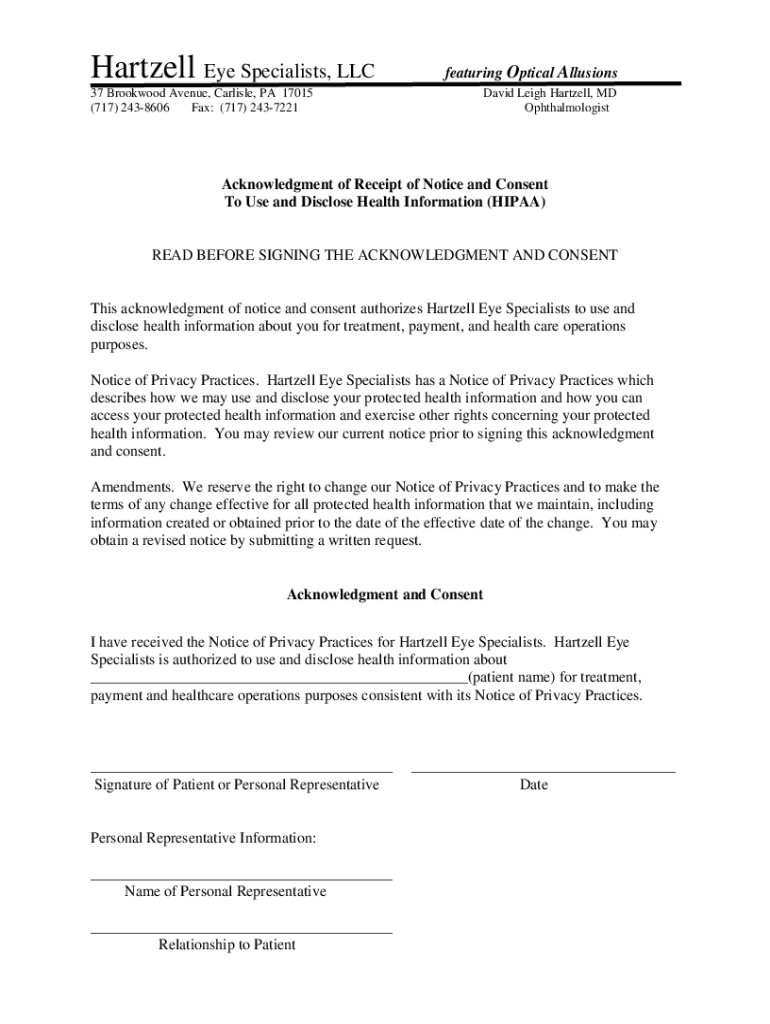 Fillable Online Dr. David Leigh Hartzell, MD - Carlisle, PA - Find a ...