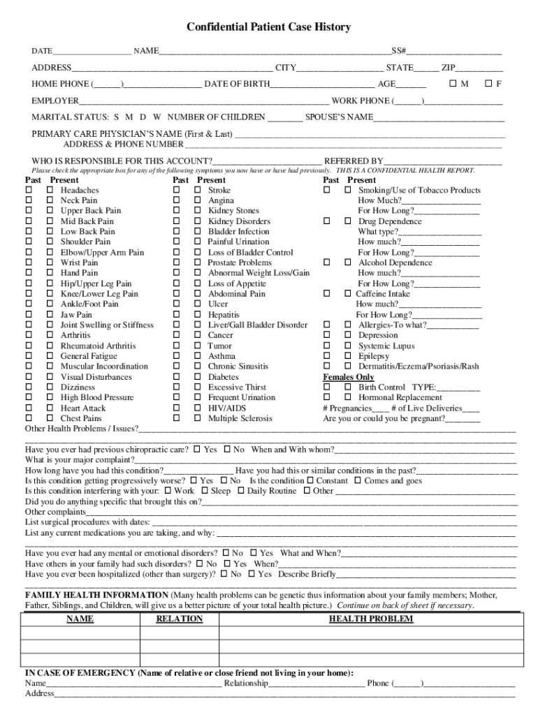 Fillable Online Columbine Family Care Health Questionnaire Fax Email Print - pdfFiller