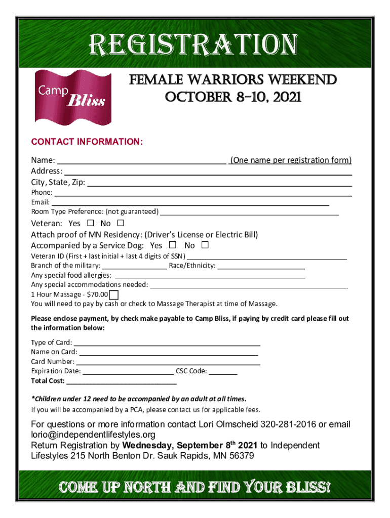 Fillable Online reflect, rejuvenate and connect with other female ...