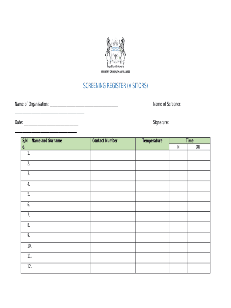 Visa ApplicationVisitor's Visa Doc Template | pdfFiller