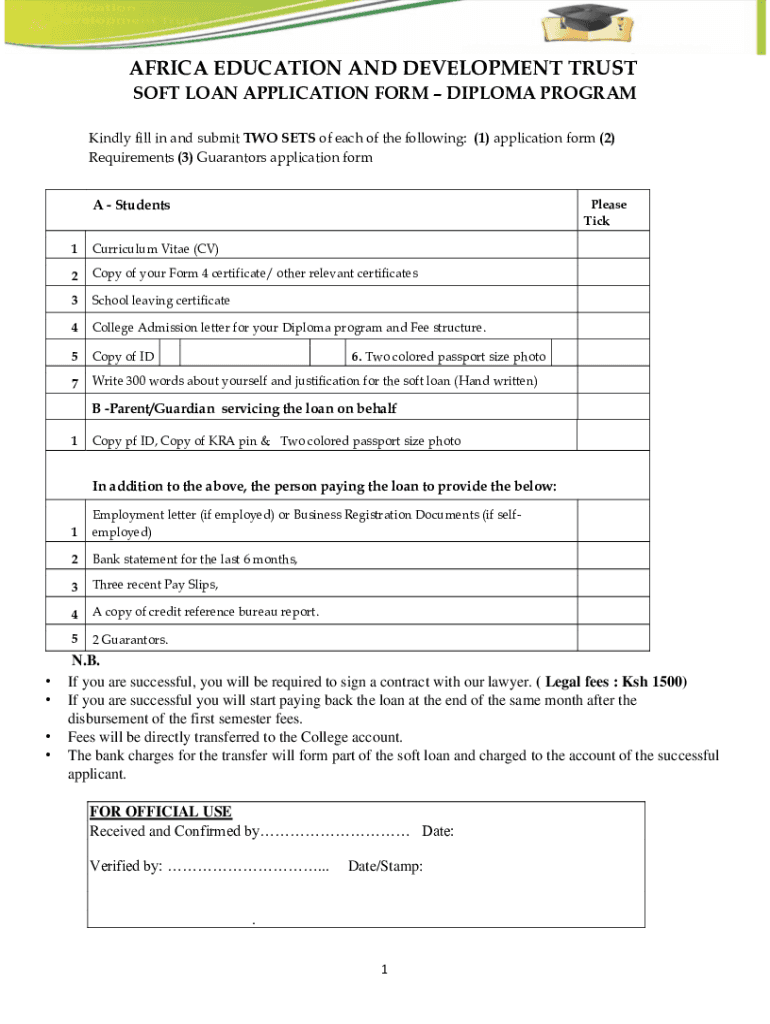 Fillable Online BACHELORS APPLICATION FORM.pdf - AFRICA ... Fax Email ...