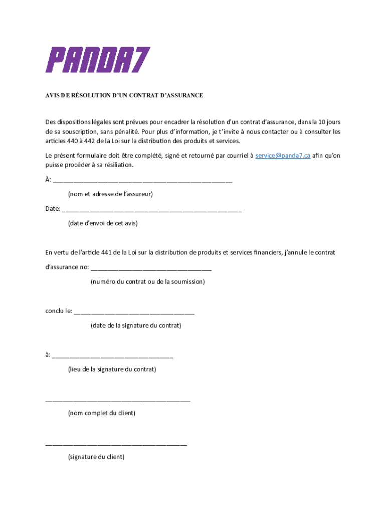 Remplissable En Ligne Tout savoir sur la remise en vigueur d'un contrat d'assurance Fax Email ...