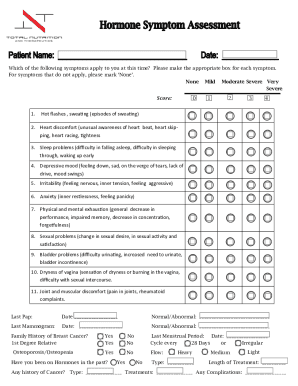 Fillable Online AGING MALE SYMPTOMS SCORE (AMS) - Maze Men's Health Fax ...