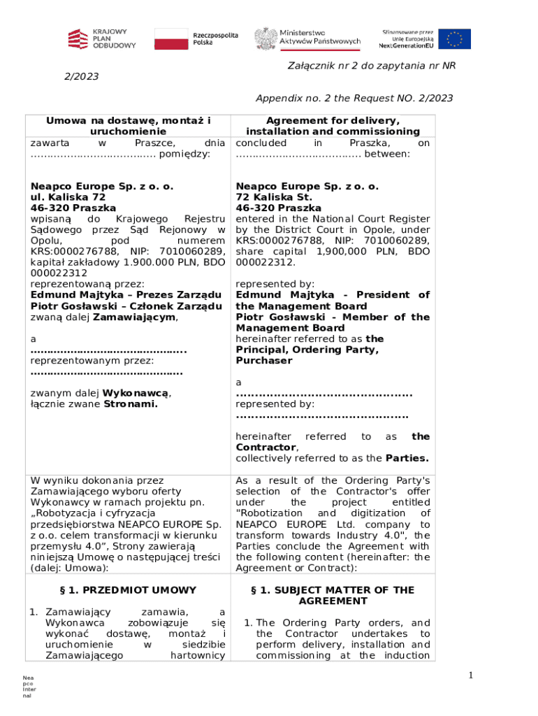 General Terms and Conditions (delivery and payment) Doc Template | pdfFiller