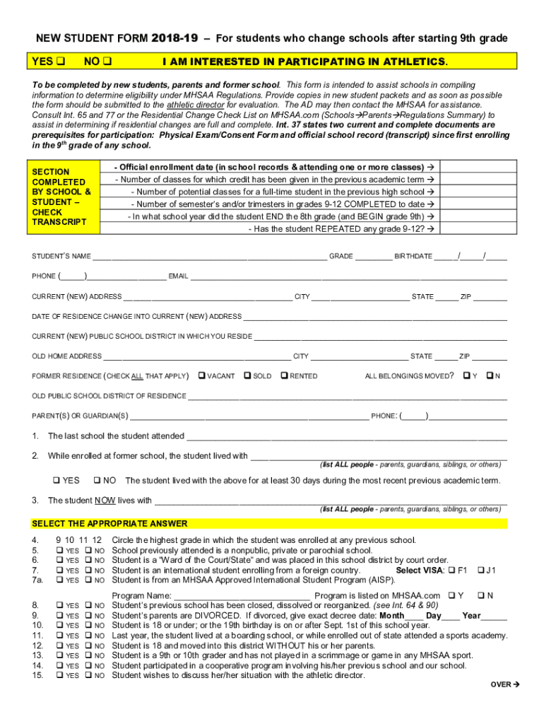 Fillable Online Section (10) TRANSFER RULE 10.1 Any student who ... Fax ...