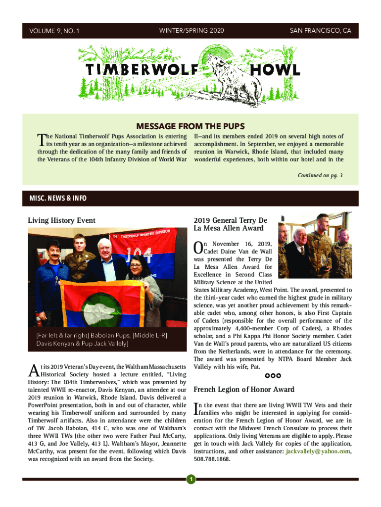 Fillable Online ftp timberwolf104inf 104th Infantry Division - National ...