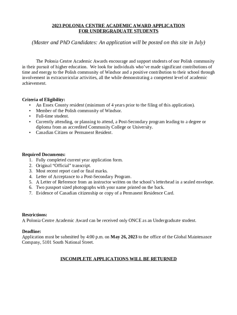 A reminder about the Convocation awards currently open ... Doc Template | pdfFiller