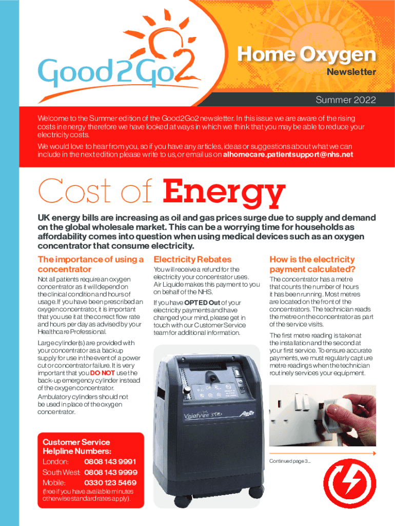 Fillable Online Using Home Medical Oxygen During The Hot Summer Months ...