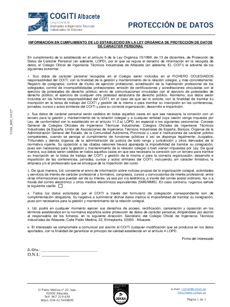 Completable En línea Ley 19628 - Biblioteca del Congreso Nacional de ...