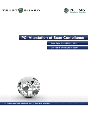 Fillable Online PCI Report: Attestation of Scan Compliance Fax Email ...