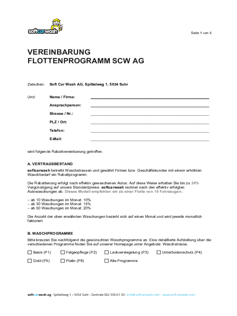 Ausfüllbar Online Flagship Carwash - The Ultimate Car Wash Experience ...