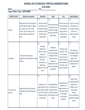 Fillable Online 105: Rubric in Co-curricular Assessment Fax Email Print - pdfFiller