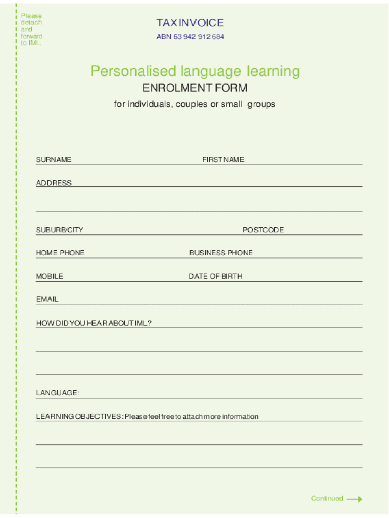 Fillable Online Institute of Modern Languages - University of Queensland Fax Email Print - pdfFiller