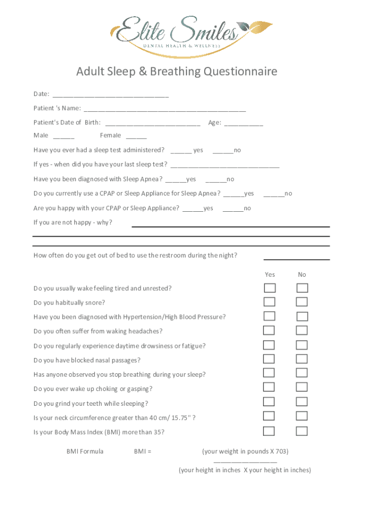 Fillable Online Welcome to Fox Point Dental! - Bloom - Center for Sleep & Airway ... Fax Email ...