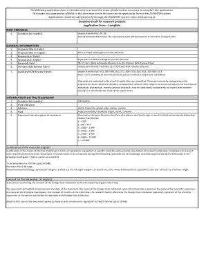 Fillable Online ncn gov 1. Sonatina 6 call for research projects ...