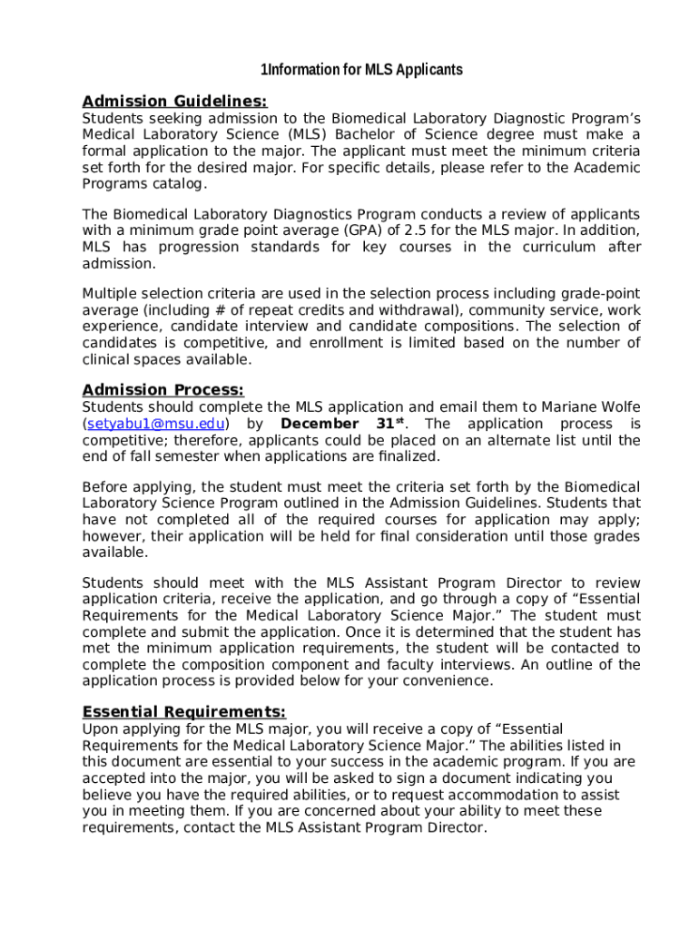 Application Process - Biomedical Laboratory Diagnostics ... Doc ...