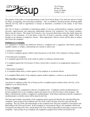 Fillable Online Jesup IA - City hall, mayor, stats, schools ...