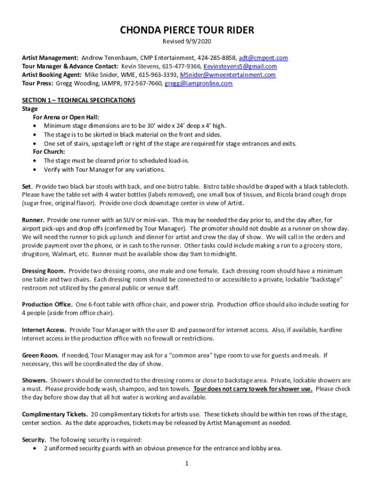 Fillable Online Artist Management: Andrew Tenenbaum, CMP Entertainment ...