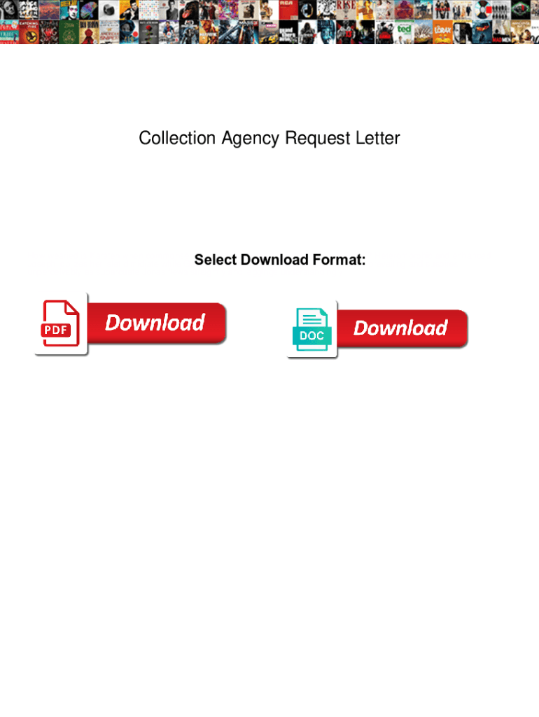 Fillable Online Collection Agency Request Letter retrevo. Collection ...