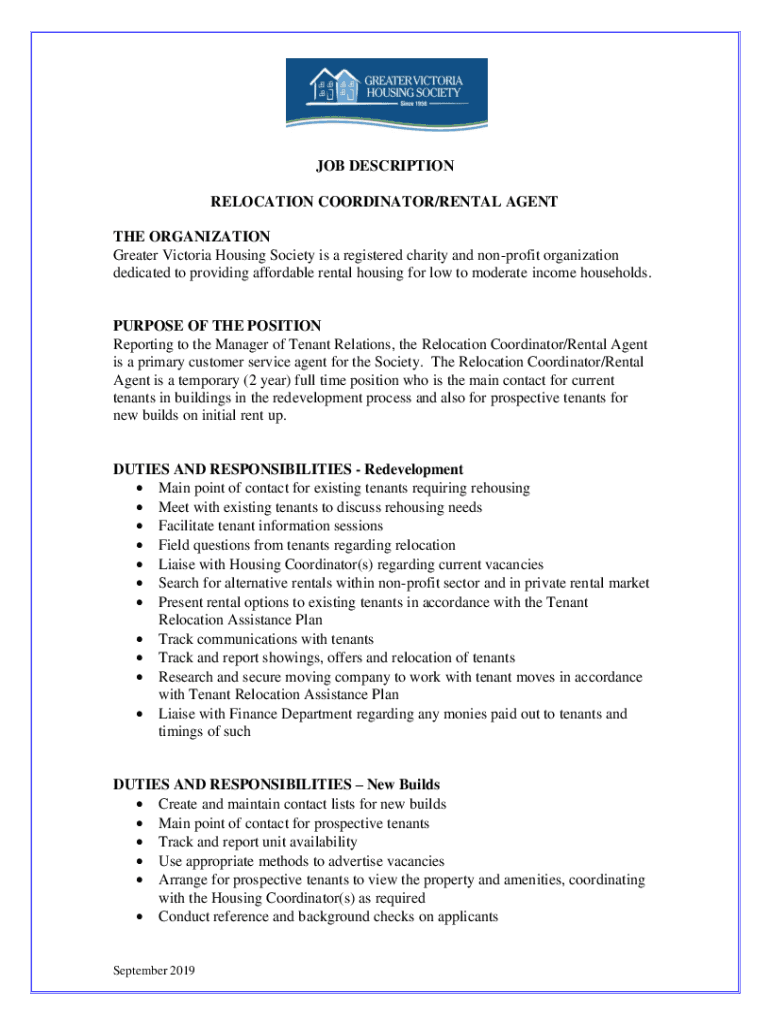 Fillable Online Relocation Coordinator: What Is It? and How to Become ... Fax Email Print ...