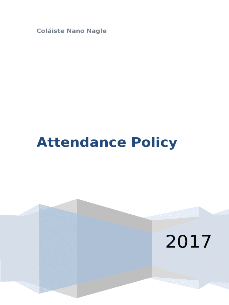 Attendance and Punctuality Policy - Park Lane Primary School Doc Template | pdfFiller