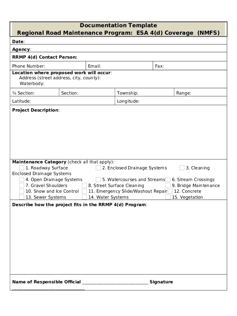 Documentation Template (PDF 19KB) - wsdot wa Doc Template | pdfFiller