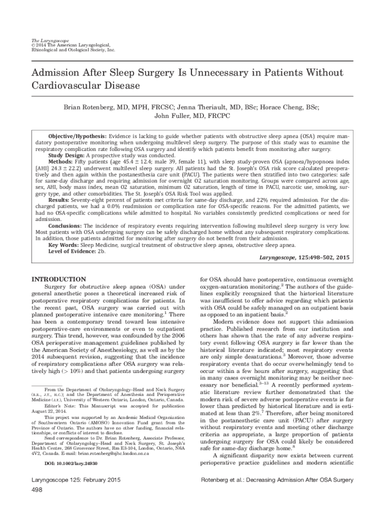 Fillable Online Dr. Brian Rotenberg: Sleeping Better: What it means for ...