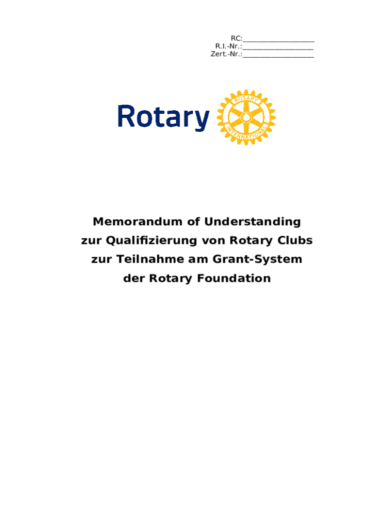 the Club Memorandum of -My Rotary - Rotary International Doc Template ...