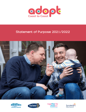 Fillable Online Statement of Purpose for Adoption Partnership South ...