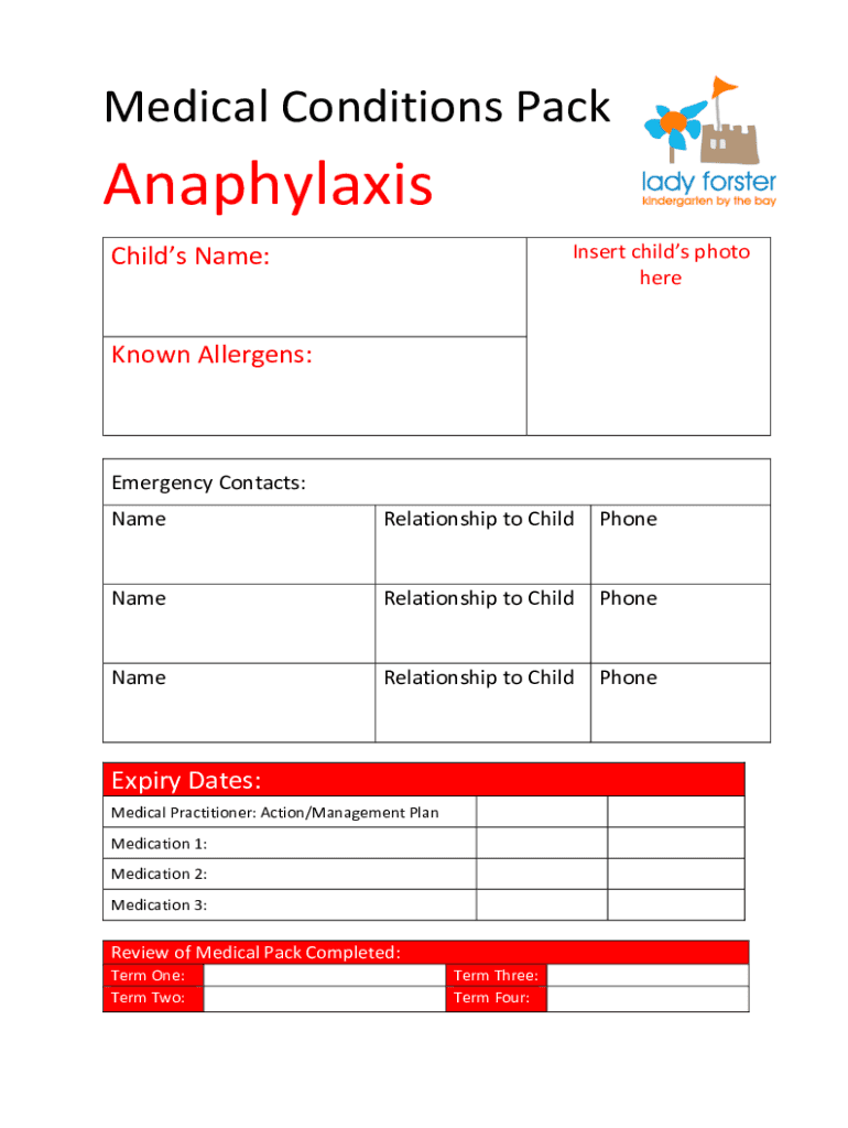 Fillable Online Anaphylaxis - Diagnosis & treatment Fax Email Print ...
