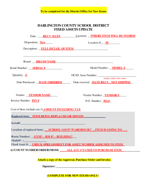 Fillable Online Fixed Asset Inventory Procedural Directive Fax Email ...