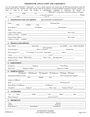 Fillable Online Business Service Surety Bond Application Instruction ...