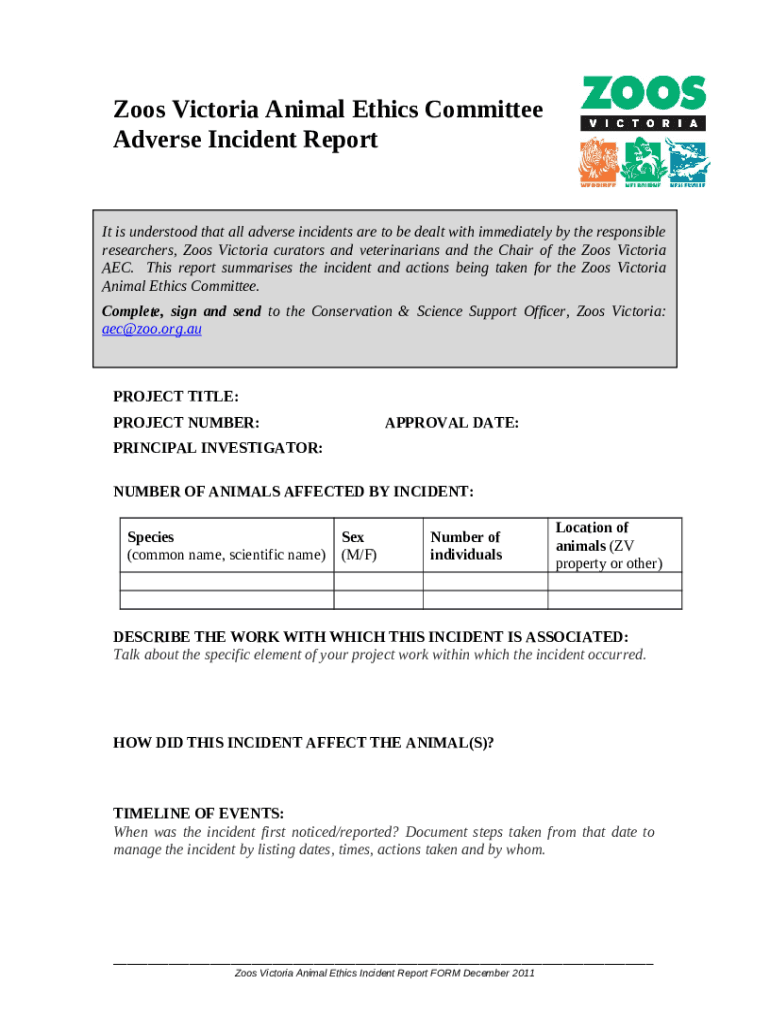 zoos-victoria-animal-ethics-committee-incident-report- ... Doc Template ...